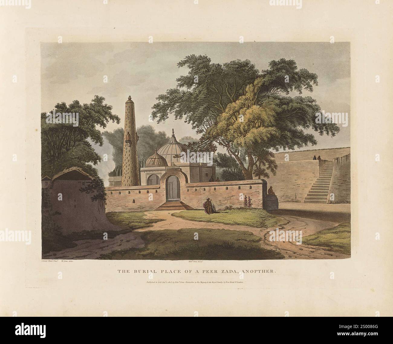 The Burial Place of a Peer Zada, Anopther. From views in Hindostan ...