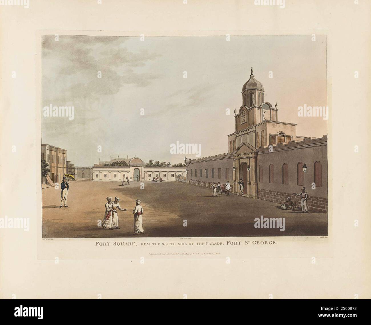 Fort Square, from the South Side of the Parade, Fort St. George. From ...