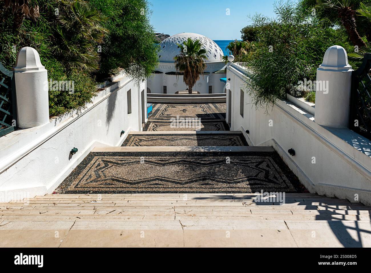 Rhodes, Greece - July 7, 2024: Beautiful complex of Kallithea Springs ...