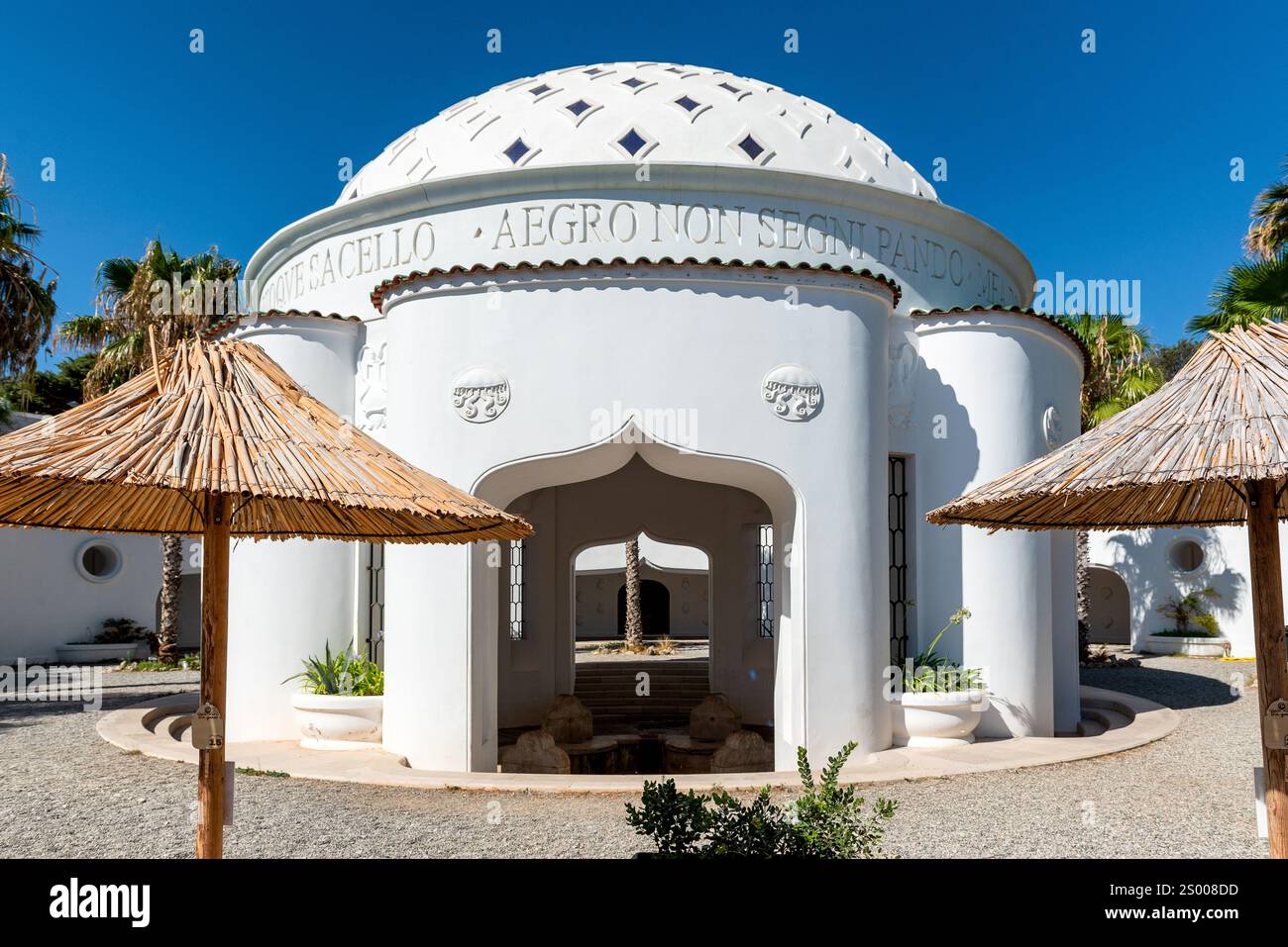 Rhodes, Greece - July 7, 2024: Beautiful complex of Kallithea Springs ...