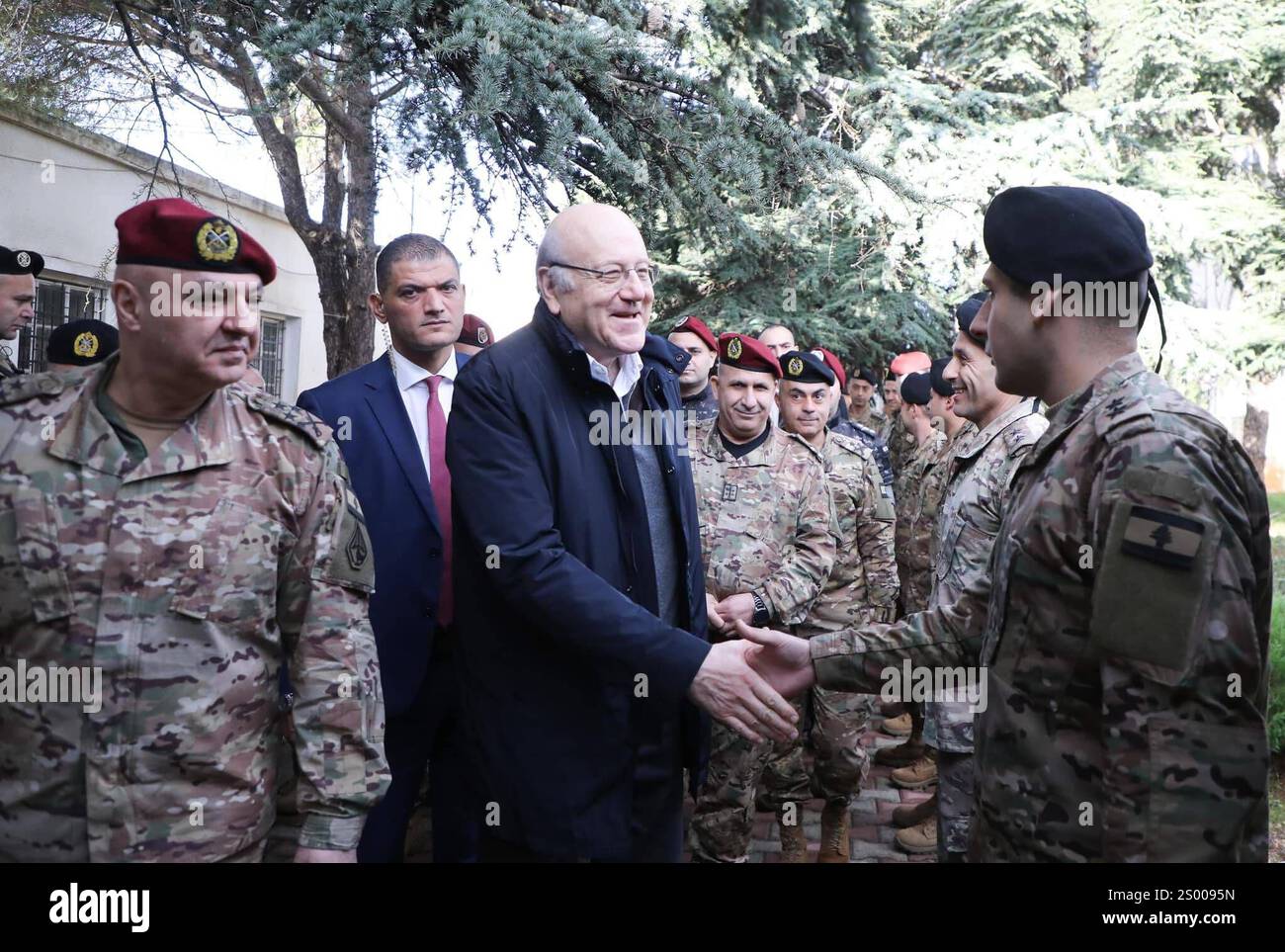Lebanese Prime Minister Najib Mikati arrives in southern Lebanon to ...