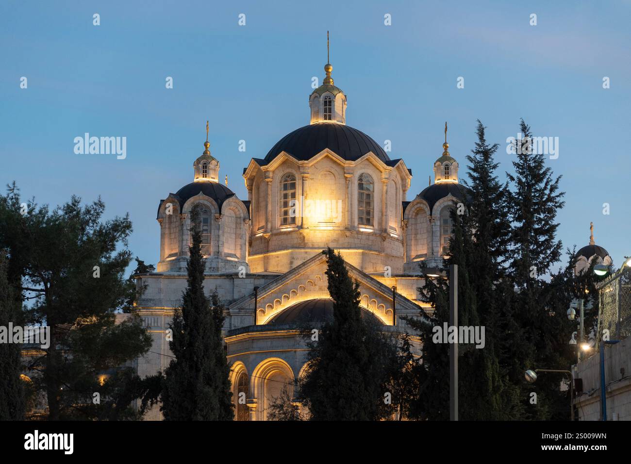 View at twilight of the Holy Trinity Cathedral of the Russian ...