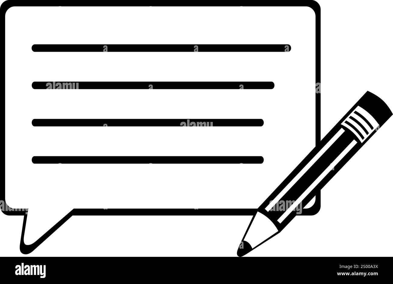 vector illustration drawing icon chat speech bubble loading and writing ...