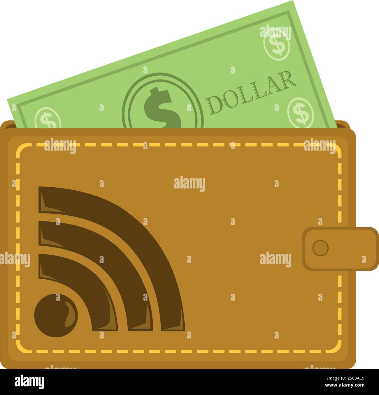 vector illustration icon virtual wallet concept Stock Vector Image ...