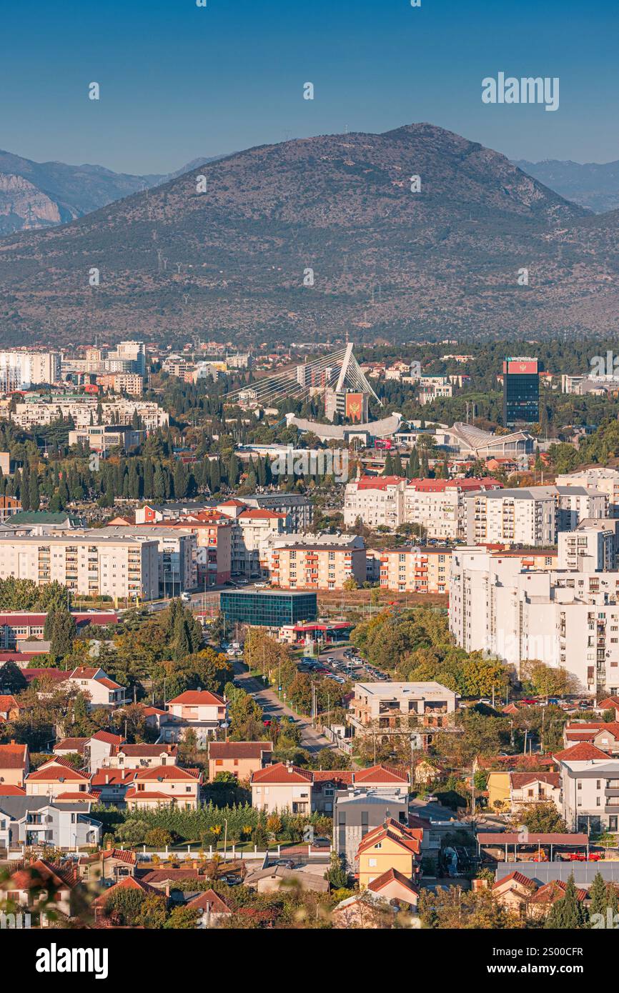 01 November 2024, Podgorica, Montenegro: Residential buildings and ...