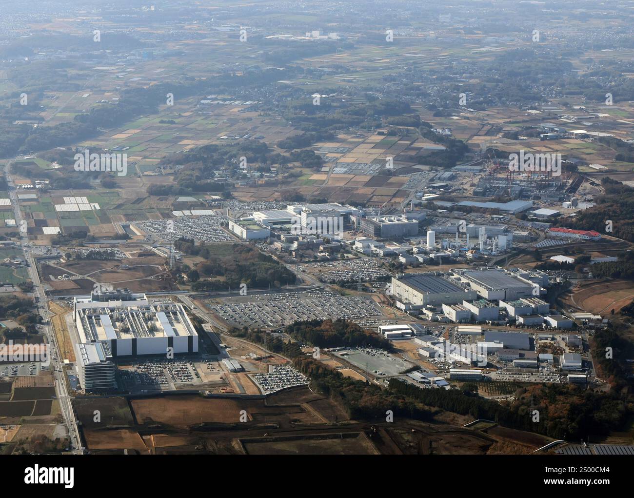 Buildings of Tokyo Electron Kyushu and Sony Group are under ...