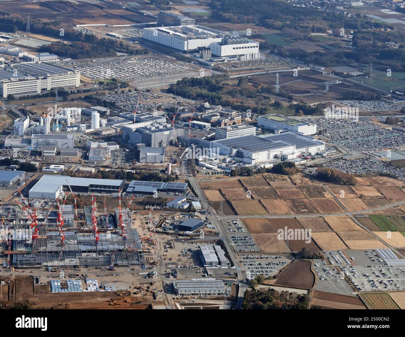 Buildings of Tokyo Electron Kyushu and Sony Group are under ...