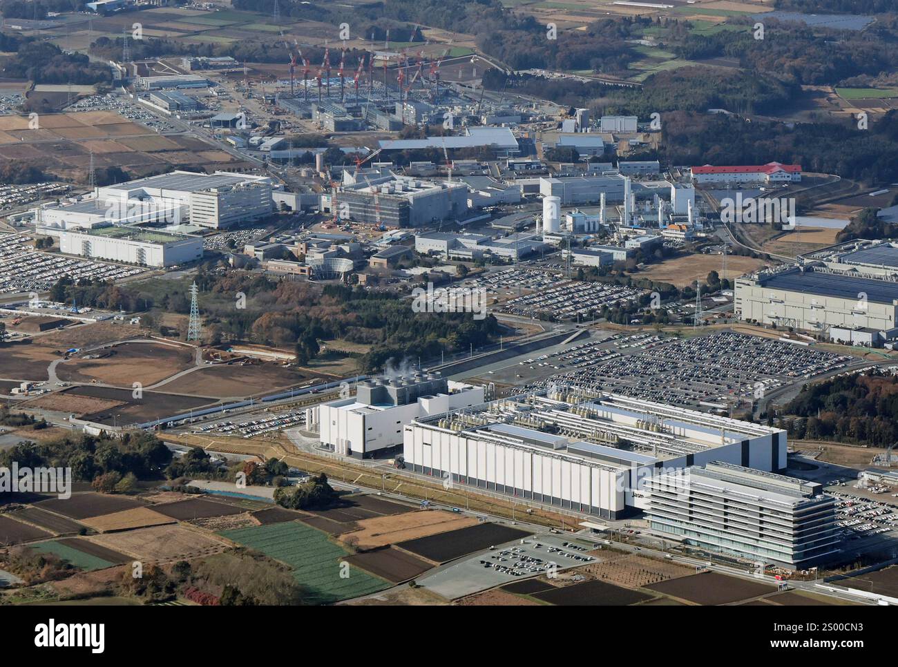 Buildings of Tokyo Electron Kyushu and Sony Group are under ...