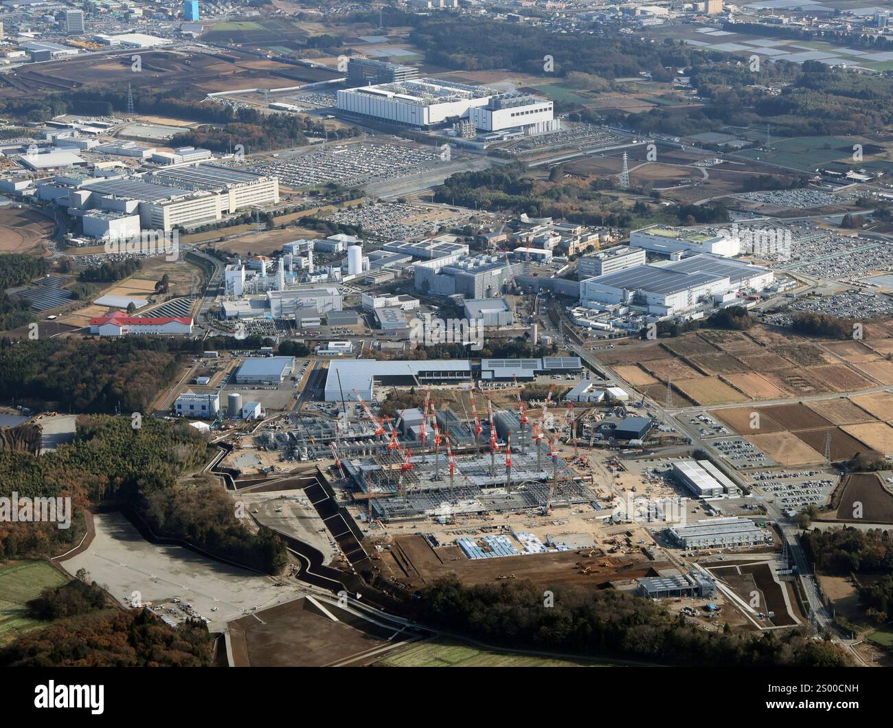 Buildings of Tokyo Electron Kyushu and Sony Group are under ...