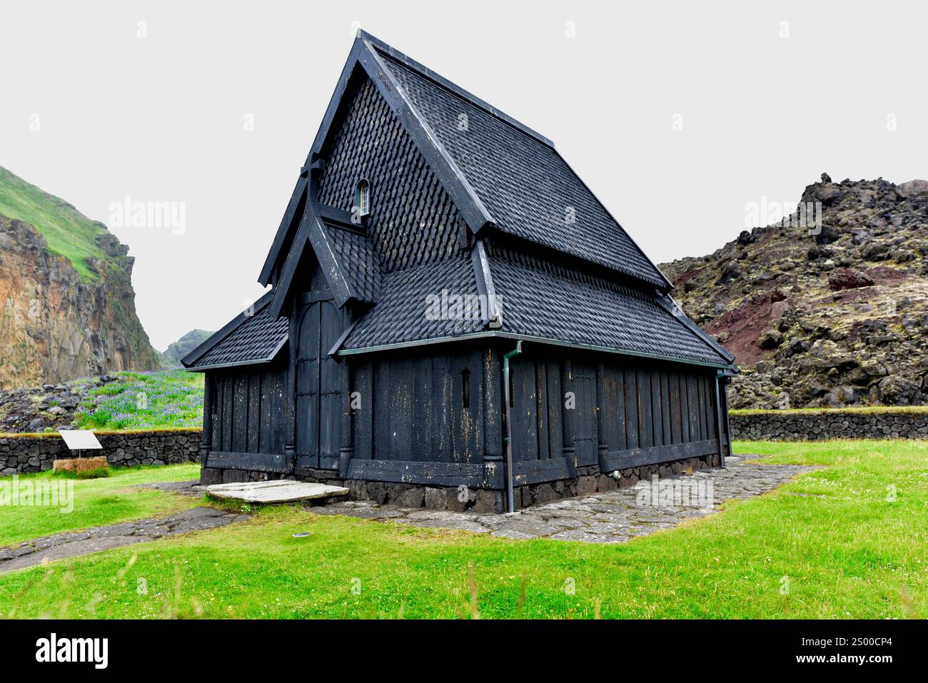 Heimaey Stave Church, replica of Haltdalen Stave Church from 1170 ...