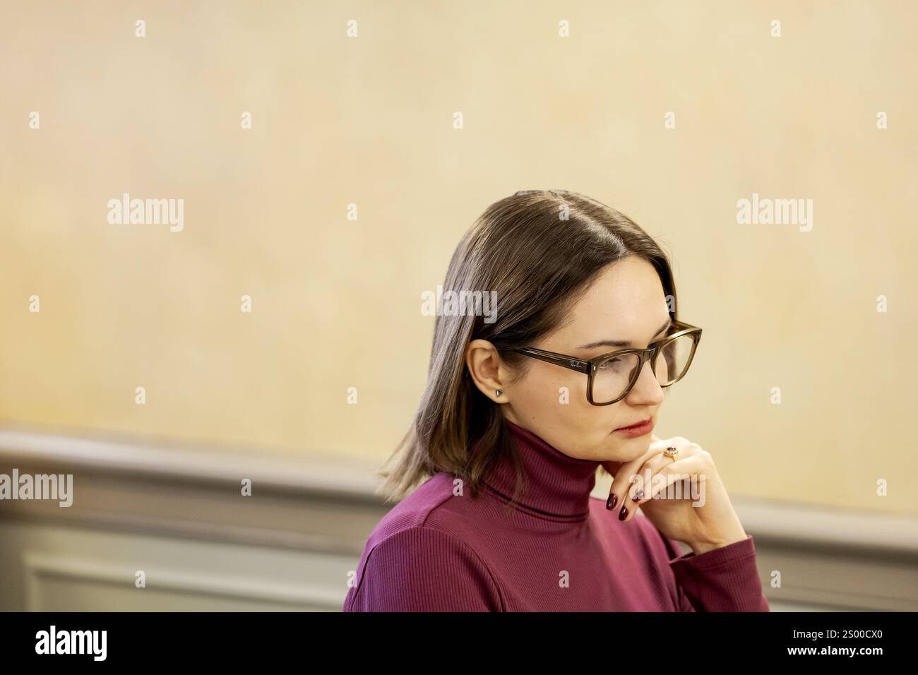 WAGENINGEN - Darya Tkachenko during the 5th round of the World Draughts Championships against ...