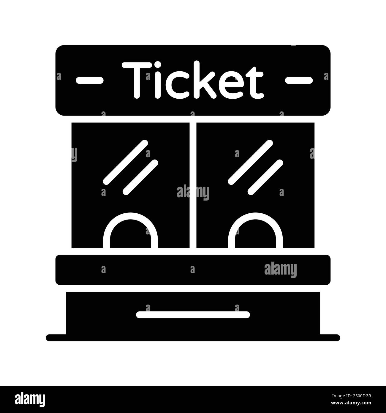 Take a look at this beautifully designed icon of ticket house Stock ...