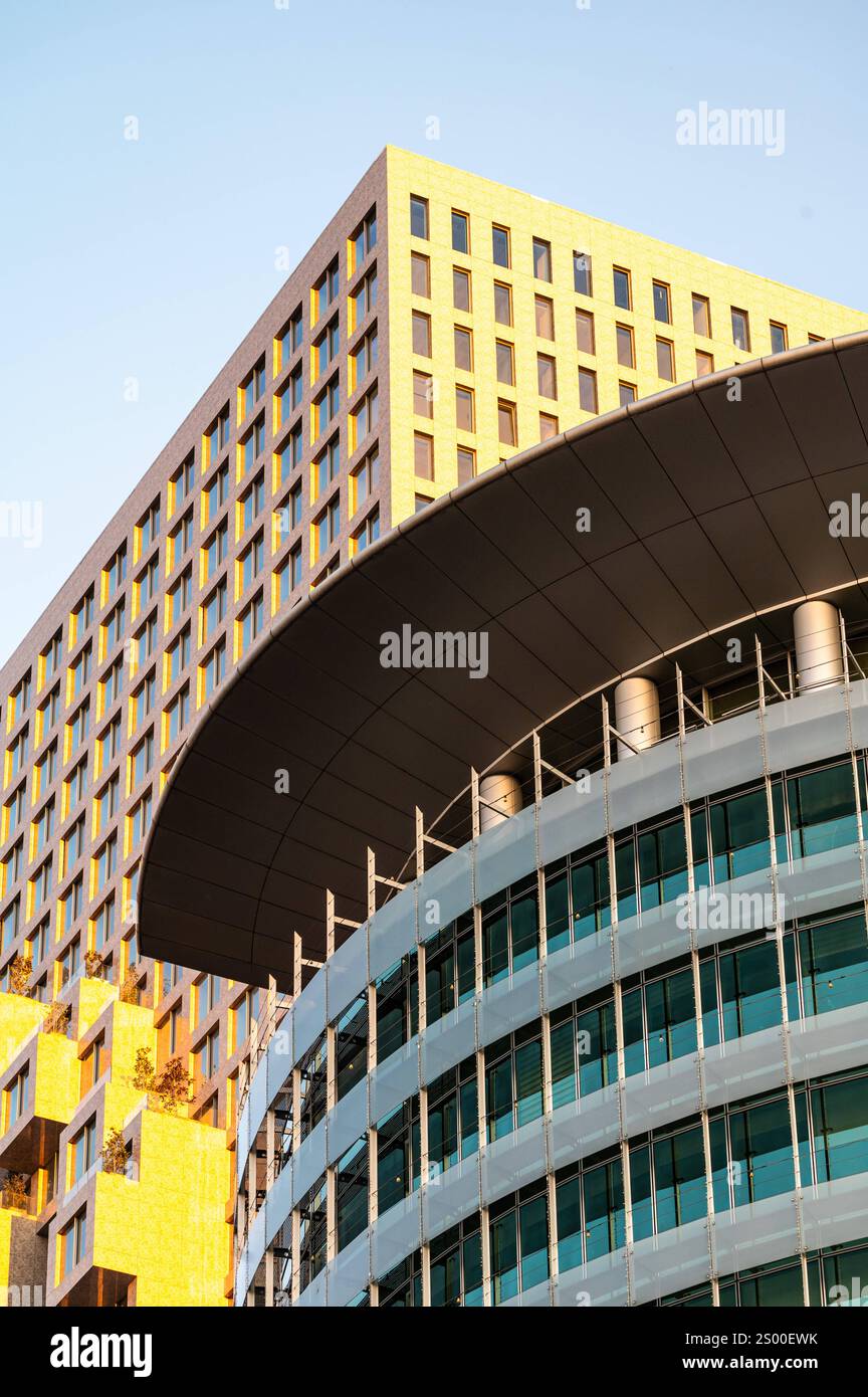 Contemporary round shaped building patterns in Tirana, Albania, DEC 7 ...