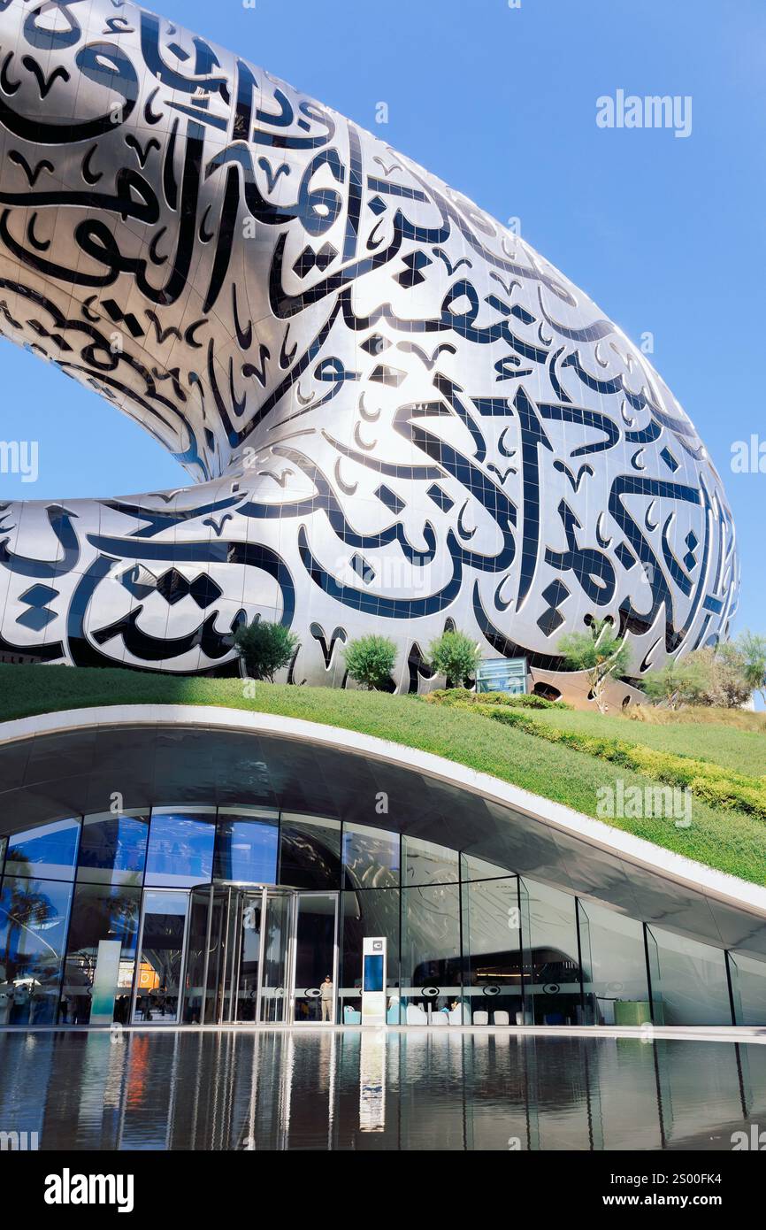 Dubai, UAE - December 9, 2024: View of modern futuristic Museum of ...