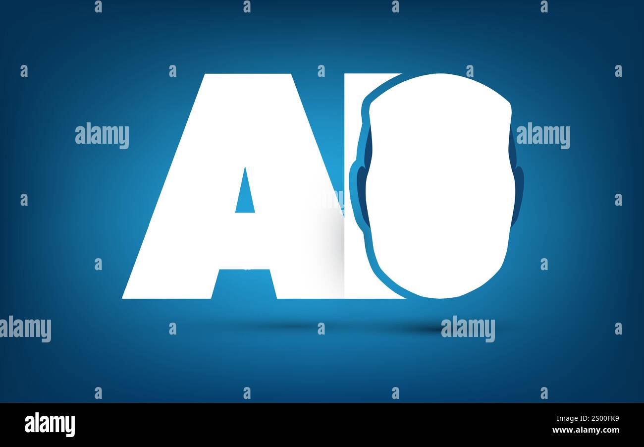 AI, MI, Deep Learning and Future Technology Concept Design with Artificial Intelligence Acronym ...