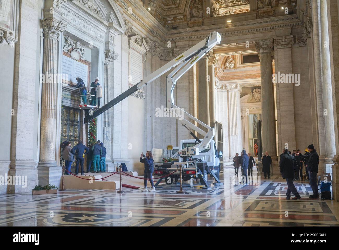 Rome, Italy. 23 December 2024 The Holy door (Porta Sancta) of Saint ...