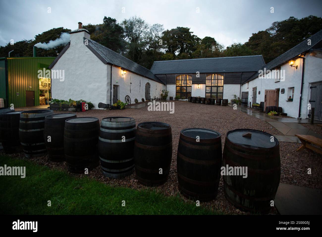 The Nc’nean single malt whisky distillery at first light, in Drimnin ...