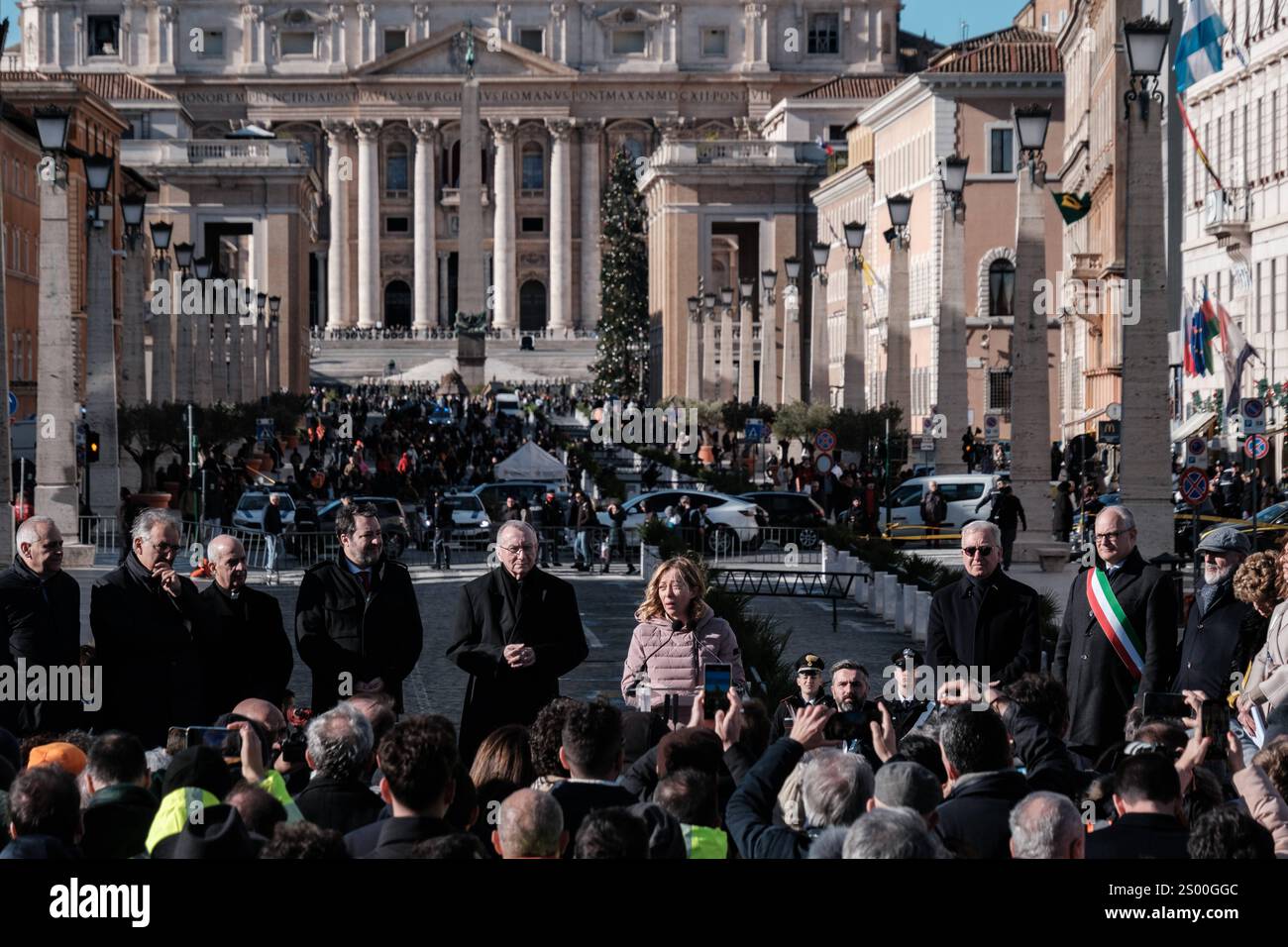 Rome, inauguration of Piazza Pia, the new pedestrian area in front of ...