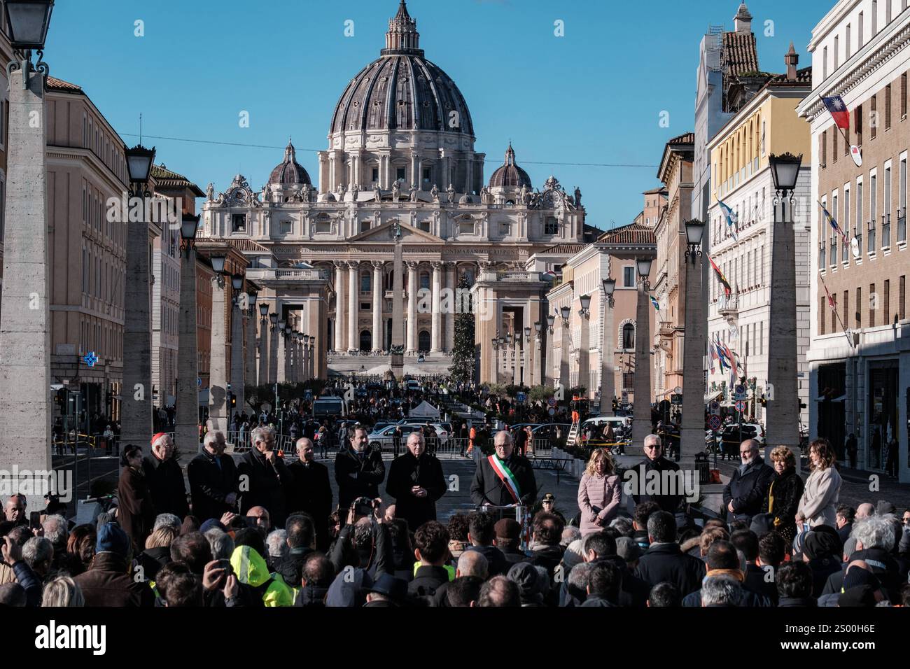 Rome, inauguration of Piazza Pia, the new pedestrian area in front of ...