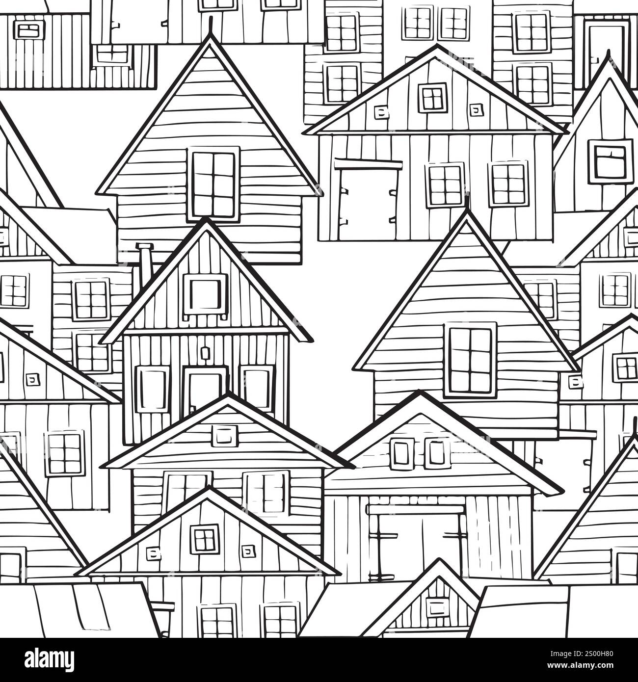 Ornamental houses Black and White Stock Photos & Images - Alamy