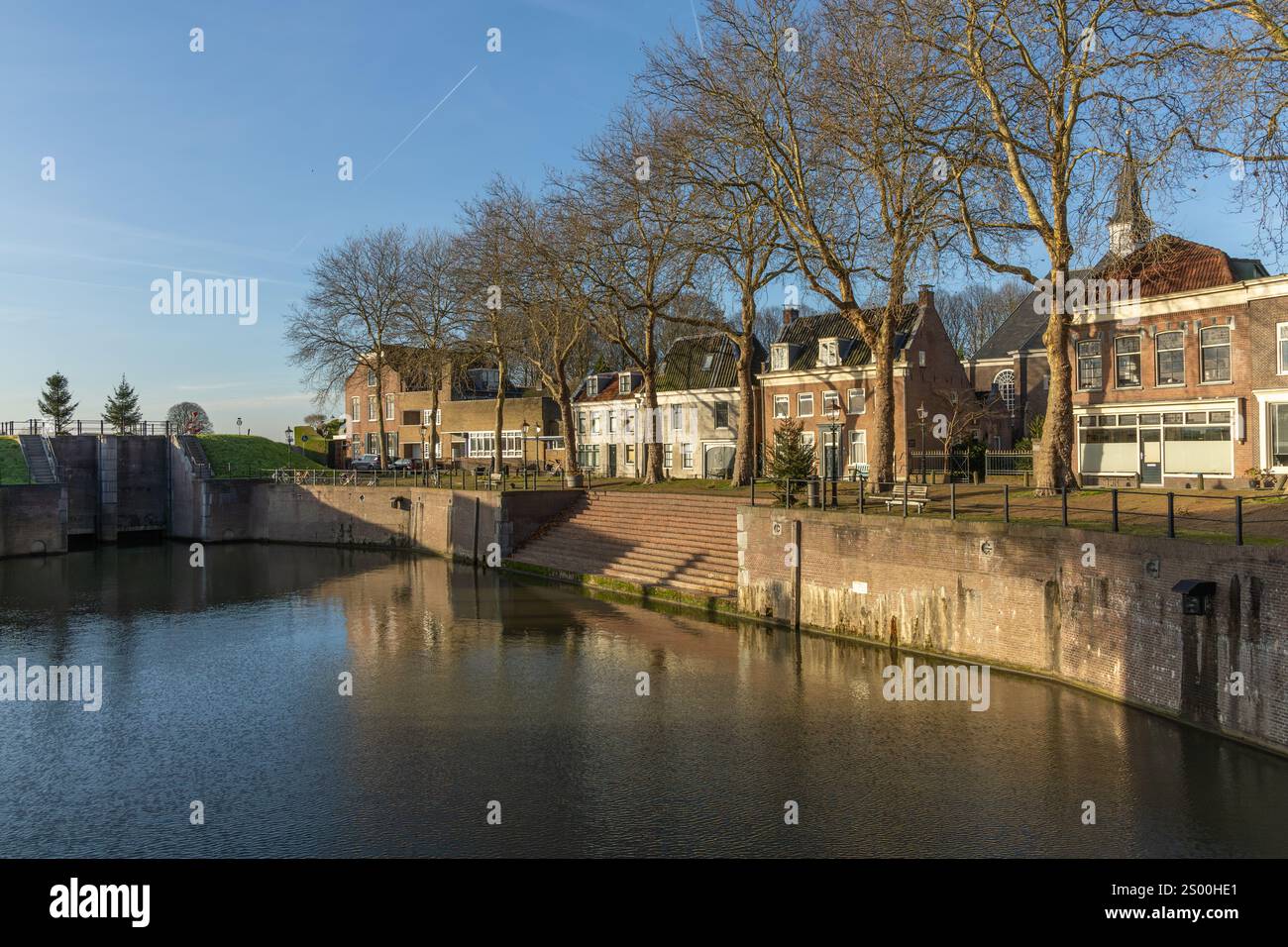 Old Lock and Harbor at Vreeswijk in Nieuwegein. Vreeswijk is a former ...