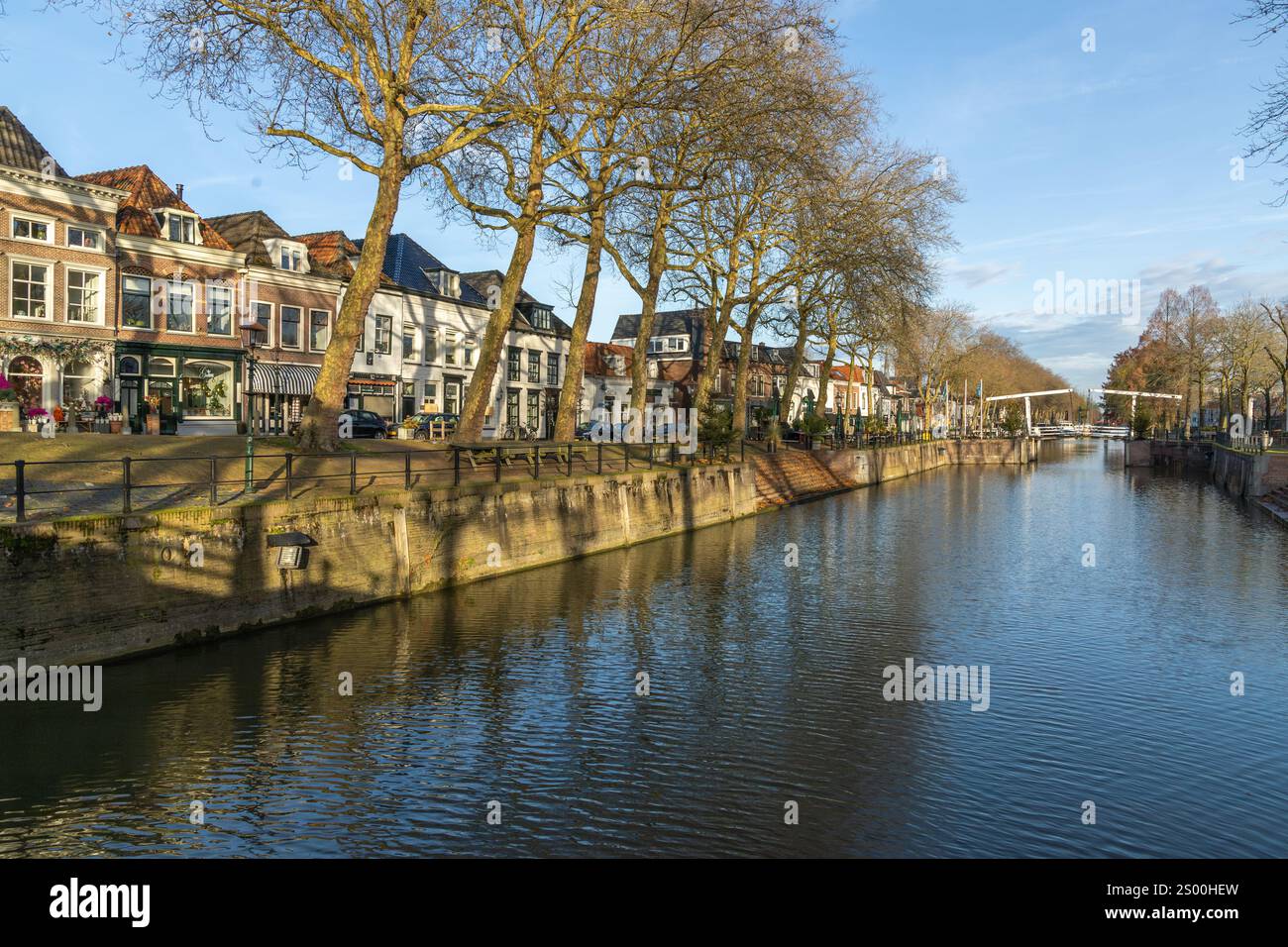 Drawbridge at the Oude Sluis at Vreeswijk in Nieuwegein. Vreeswijk is a ...