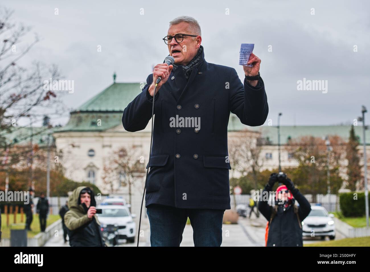 Freedom Square, Bratislava. 23rd Dec, 2024. Slovak diplomat and former ...