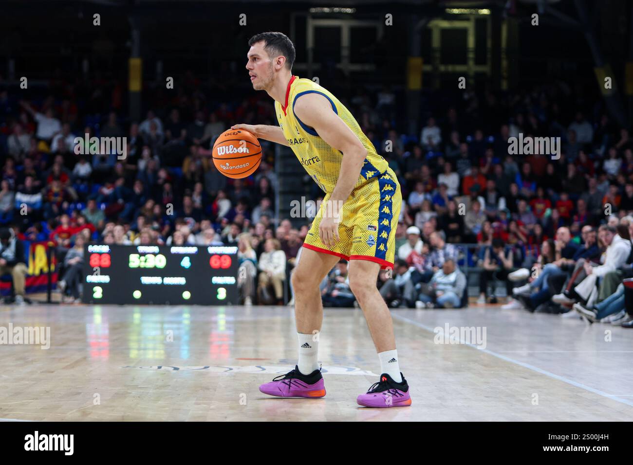 Barcelona, Spain. 22nd Dec, 2024. Nikola Radicevic of MoraBanc Andorra ...