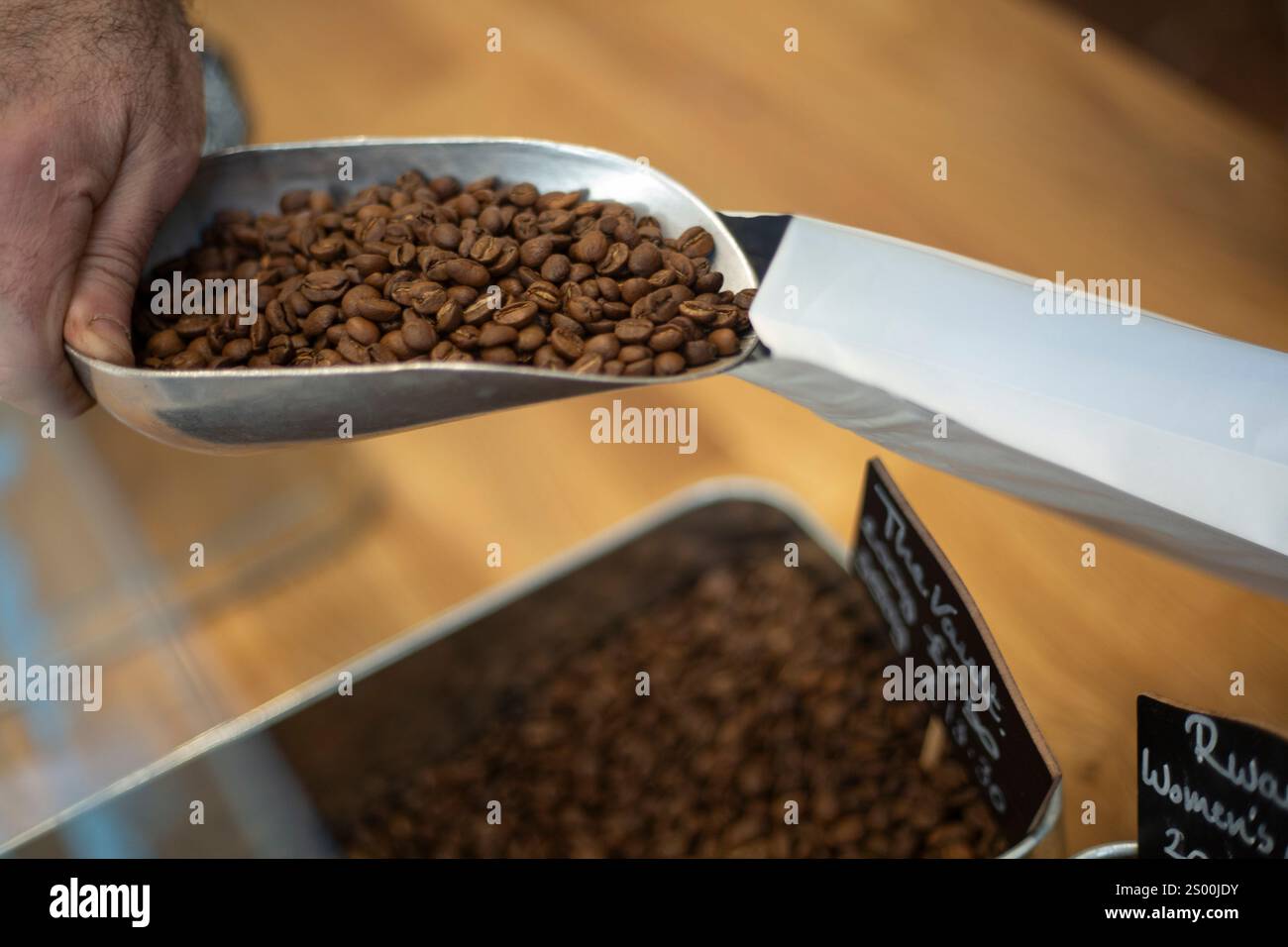 Davide Angeletti, owner of Ovenbird Coffee, in Ovenbird coffee cafe ...