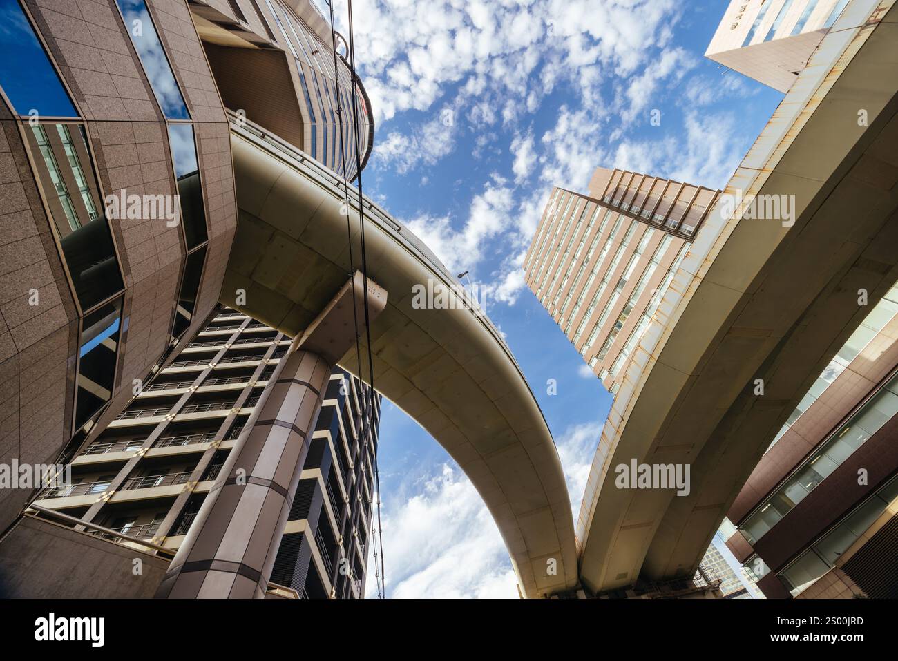 OSAKA, JAPAN - SEPTEMBER 25 2024: The famous 'highway thru a building ...