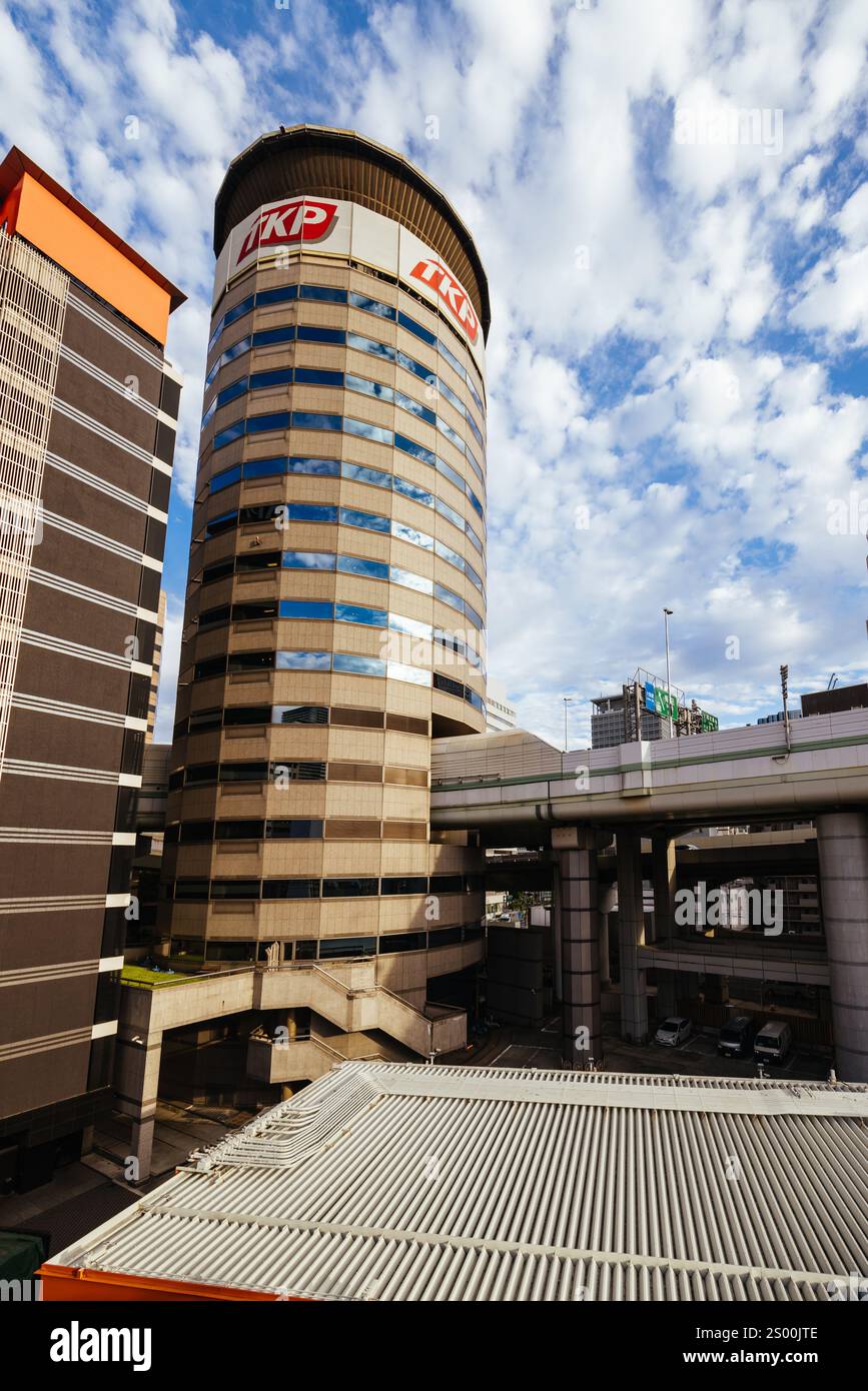 OSAKA, JAPAN - SEPTEMBER 25 2024: The famous 'highway thru a building ...