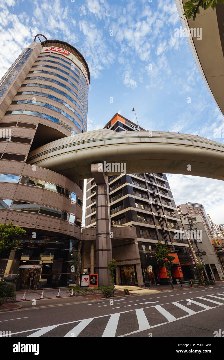 OSAKA, JAPAN - SEPTEMBER 25 2024: The famous 'highway thru a building ...