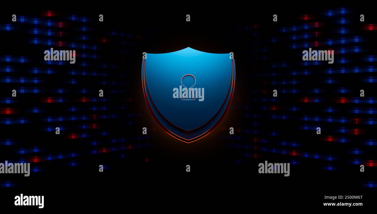 Protection Network Security Computer And Safe Your Data Concept Shield Icon Cyber Security