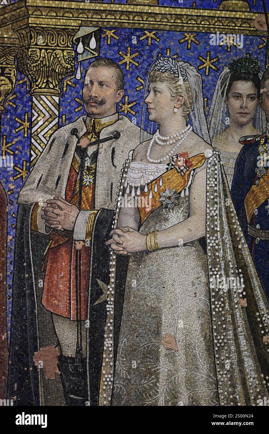 Wilhelm II., Auguste Viktoria, Berlin,Kaiser-Wilhelm-Gedächtniskirche ...