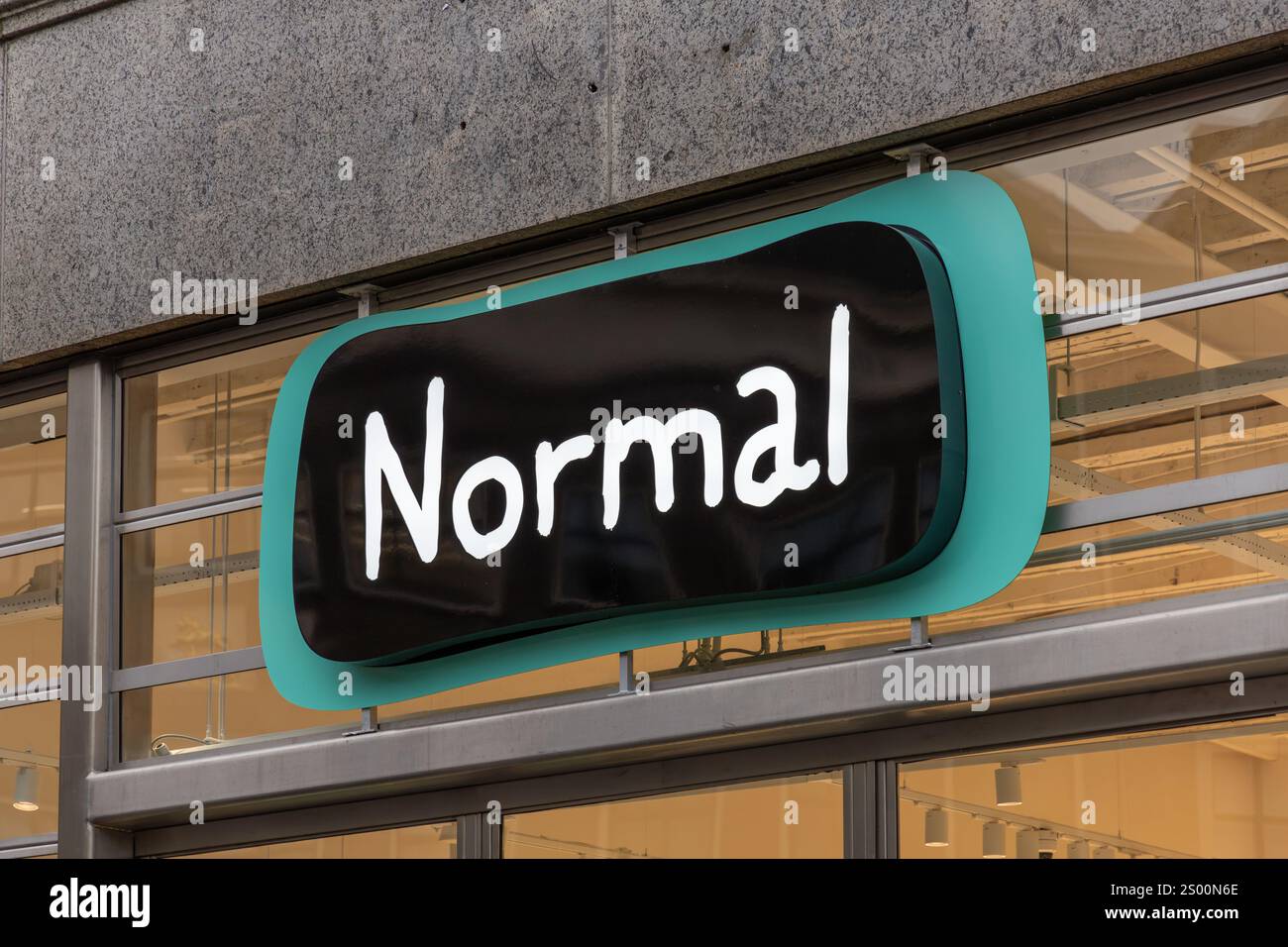 Utrecht the Netherlands. 16 November 2024. Normal logo at a shop, a ...