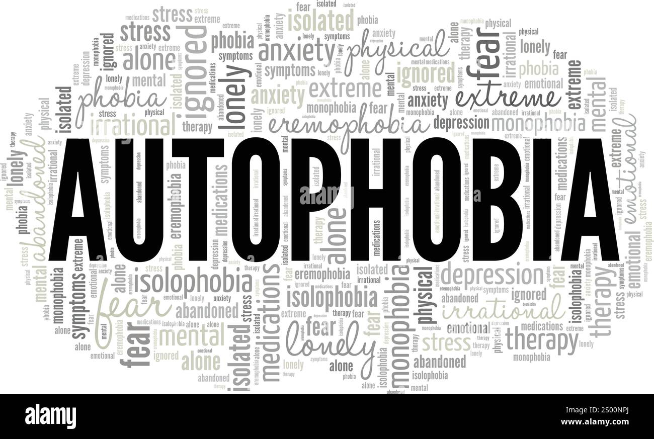 Isolophobia, Autophobia, Monophobia: Fear of Being Alone word cloud ...