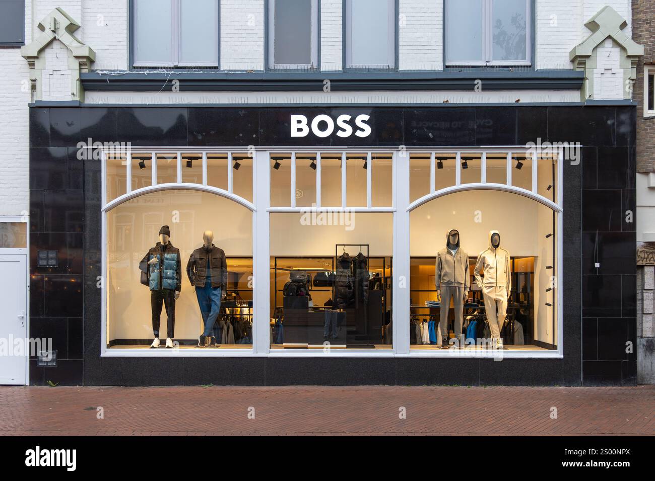 Eindhoven, the Netherlands 9 November 2024. Boss shop window frontstore ...