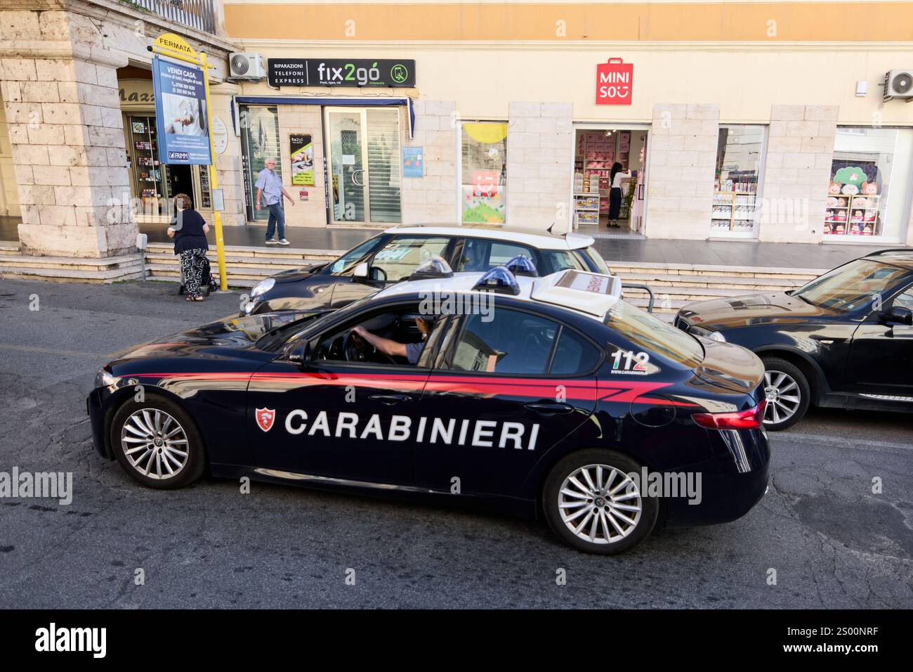 Civitavecchia. Italia - December 23, 2024: An Italian Carabinieri ...