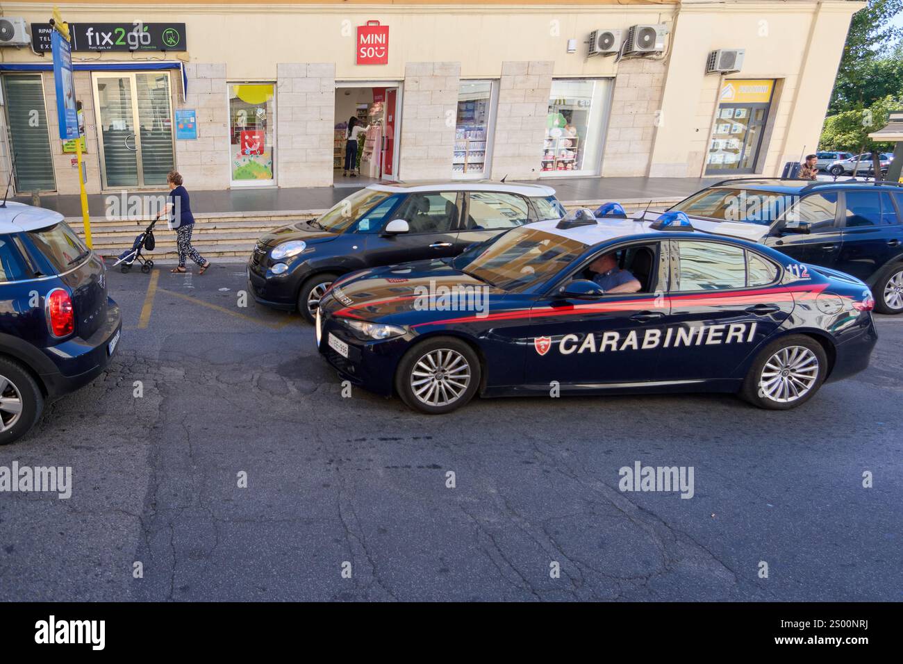 Civitavecchia. Italia - December 23, 2024: Italian Carabinieri police ...