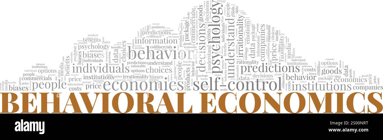 Behavioral Economics word cloud conceptual design isolated on white ...