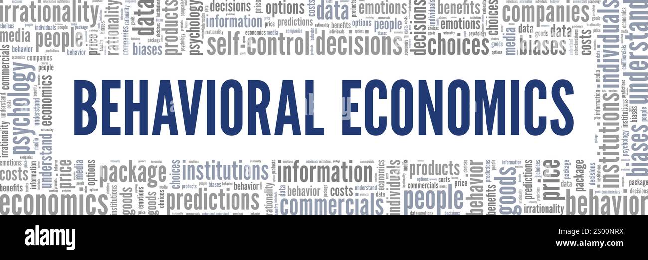 Behavioral Economics word cloud conceptual design isolated on white ...