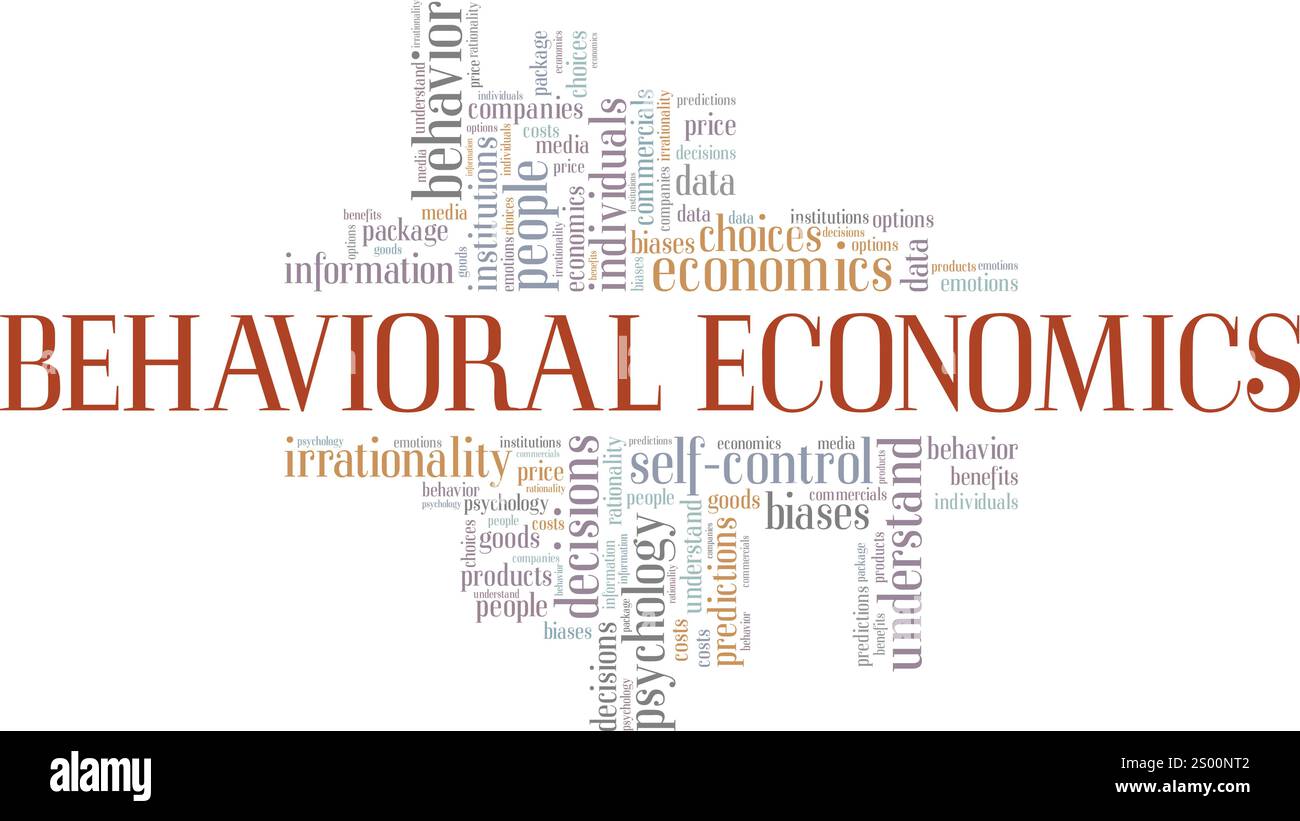 Behavioral Economics word cloud conceptual design isolated on white ...