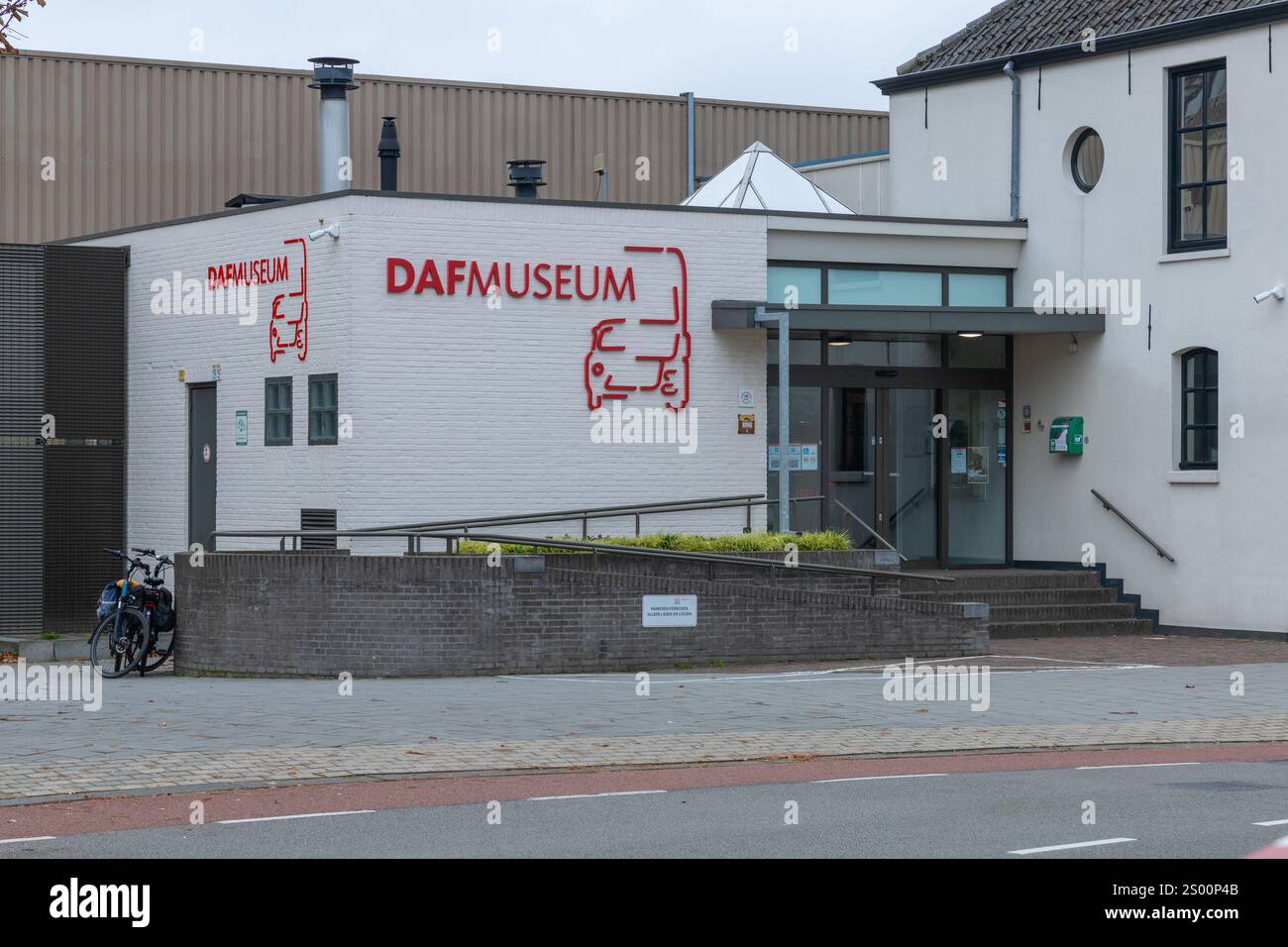 Eindhoven, the Netherlands 9 November 2024. Entrance to the DAF museum ...