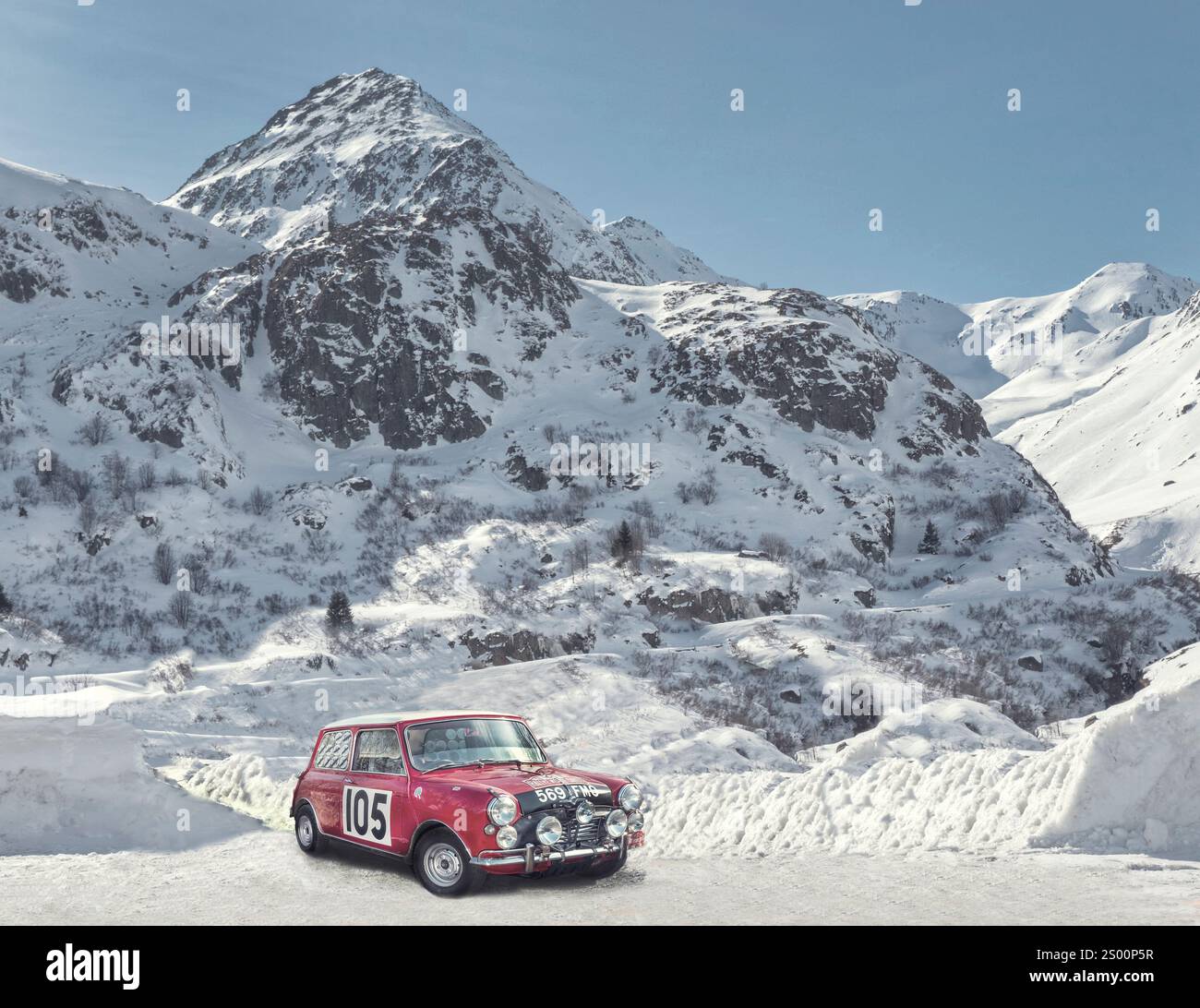 1964 Morris Mini Cooper Rally car ex Paddy Hopkirk Stock Photo - Alamy