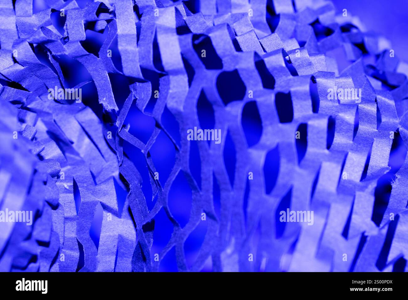 Corrugated Packaging Card Abstract Textured Blue Ridged Paper ...