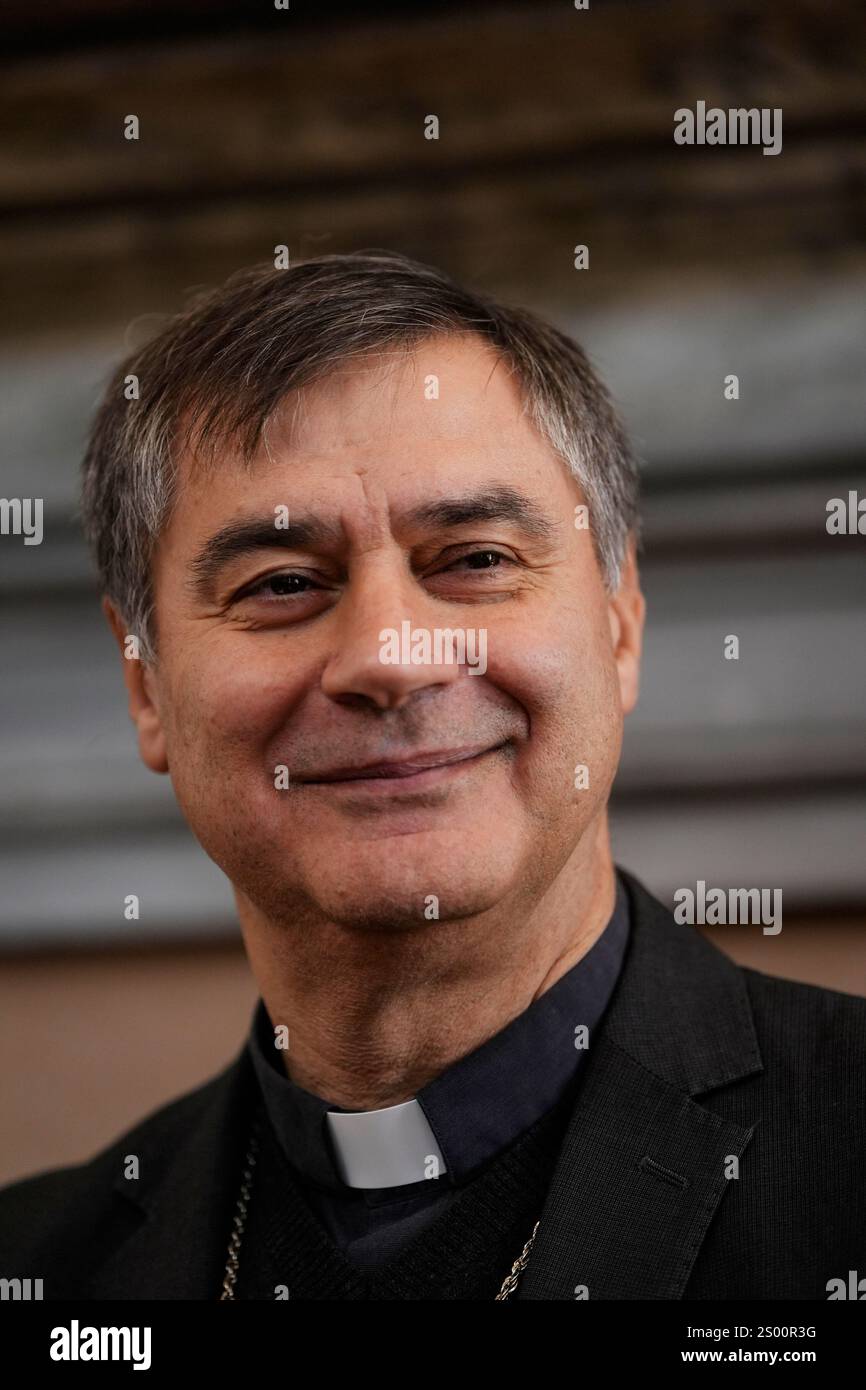 Torino, Italia. 23rd Dec, 2024. Il cardinale Roberto Repole ...