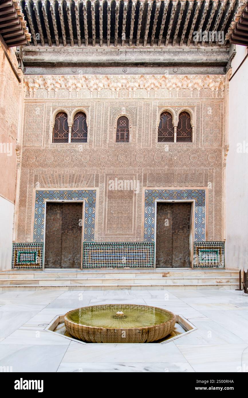 Granada, Spain-February 7, 2024; Interior view of Patio del Cuarto ...