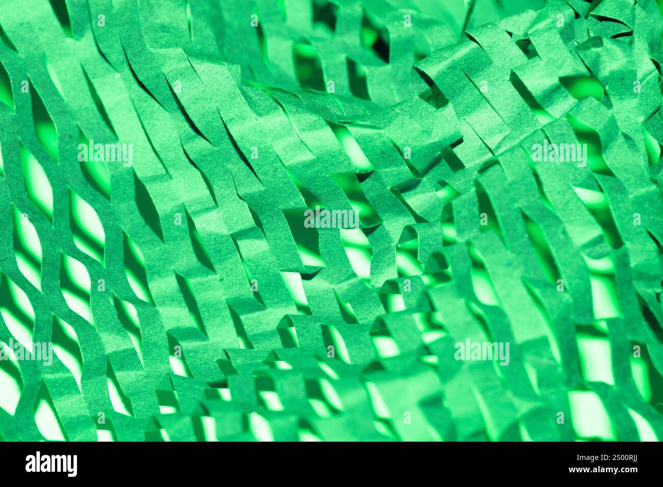 Corrugated Packaging Card Abstract Textured Green Ridged Paper ...