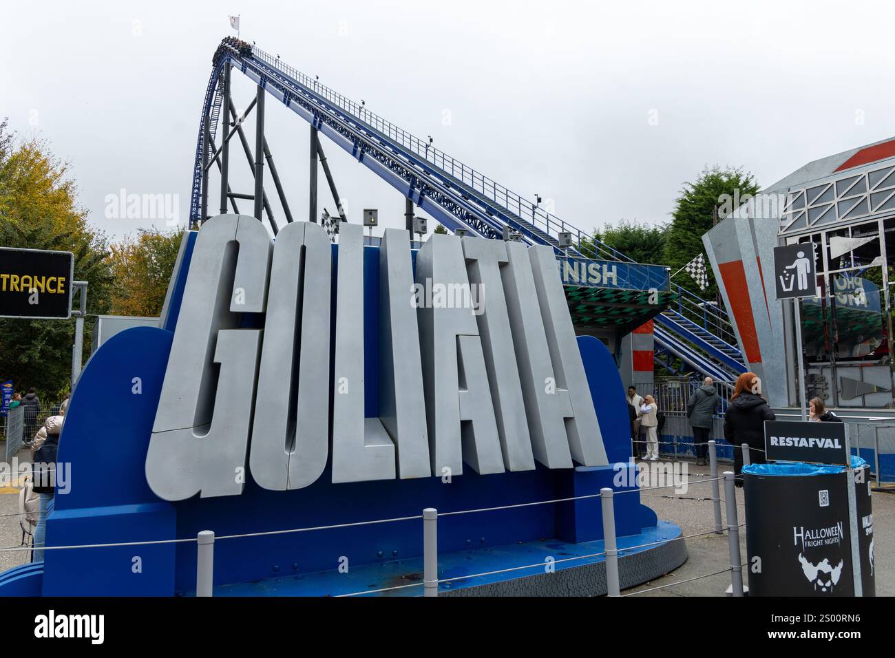 Biddinghuizen, the Netherlands 29 October 2024. Goliath logo besides ...