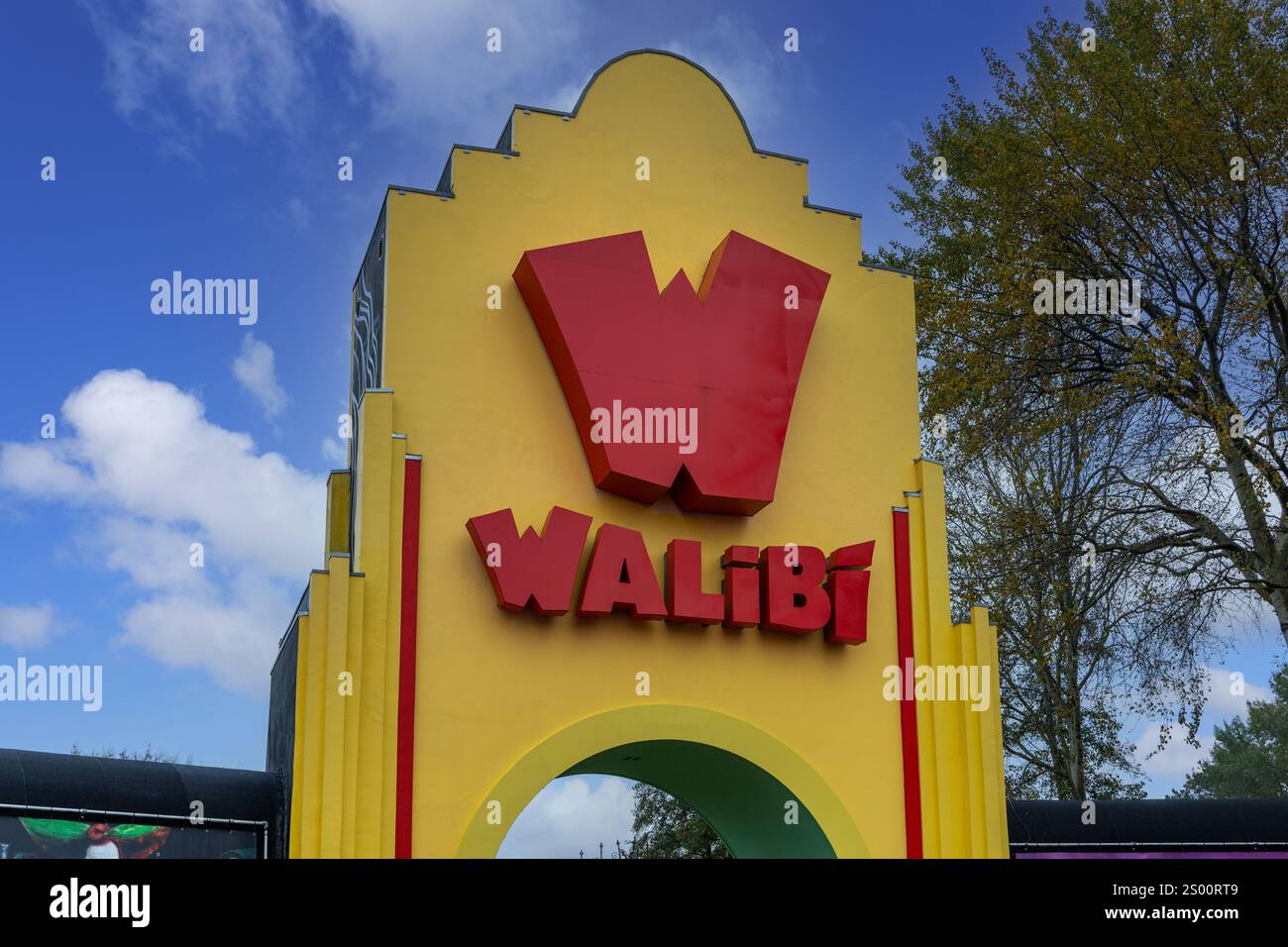 Biddinghuizen, the Netherlands 29 October 2024. Walibi logo above the ...